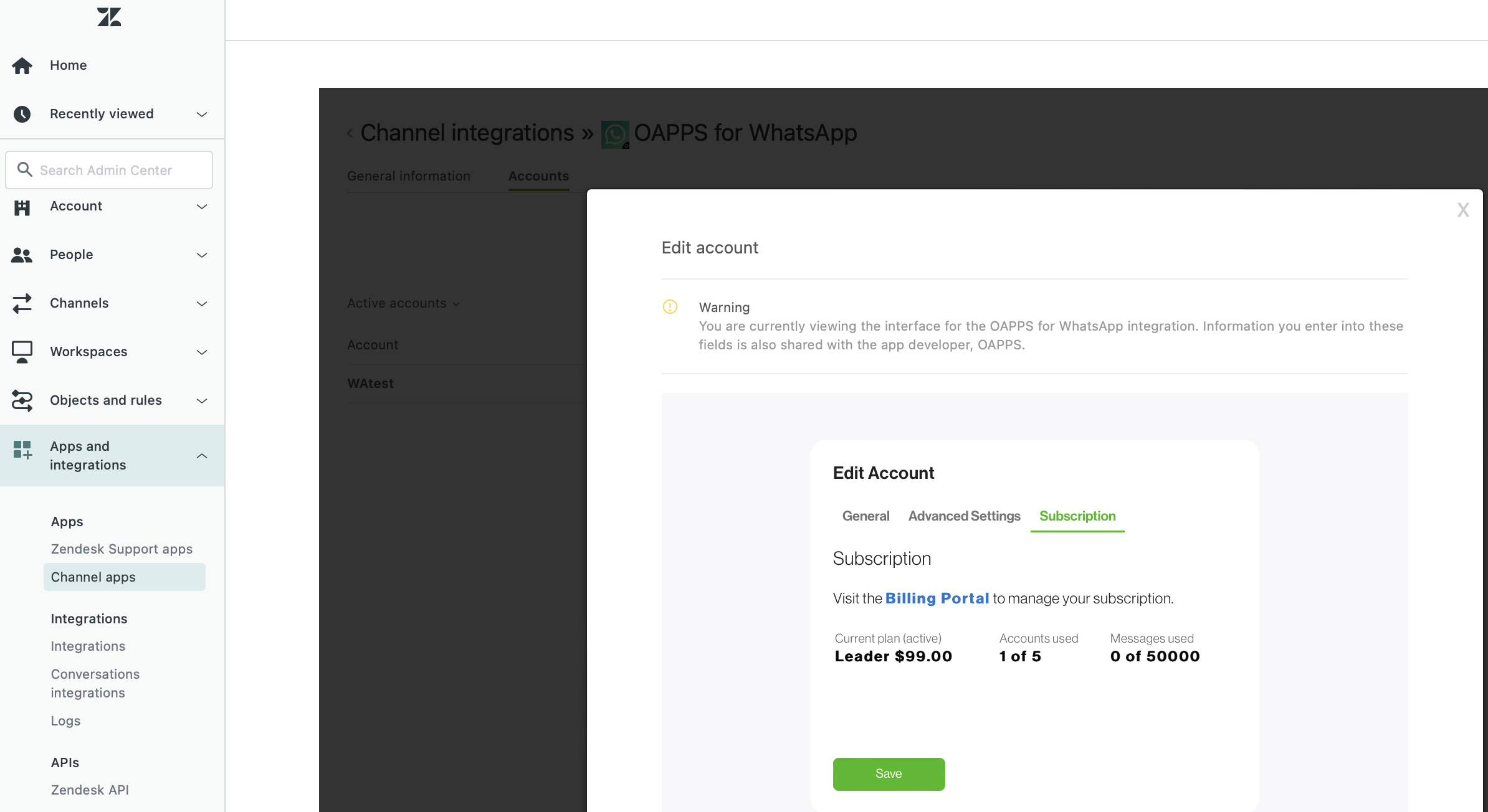 🔗 How to configure CloudAPI WhatsApp integration for Zendesk? – OAPPS ...