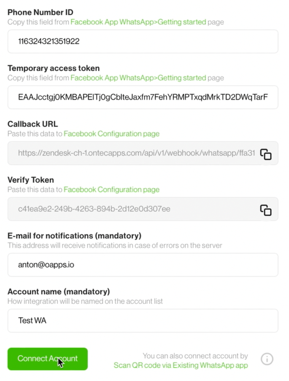 🔗 How to configure CloudAPI WhatsApp integration for Zendesk? – OAPPS for Zendesk