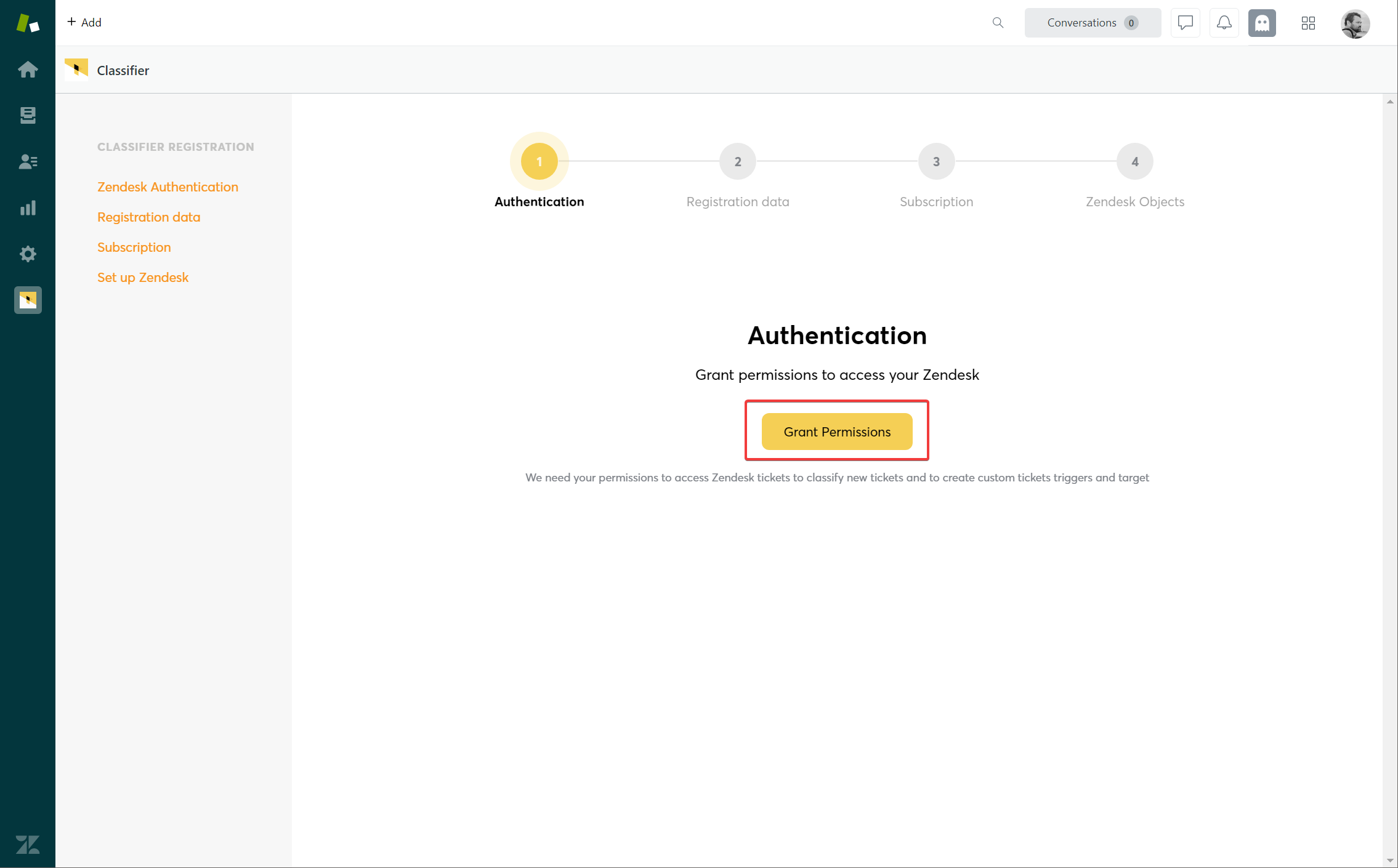 Installation of Classifier Pro – OAPPS for Zendesk
