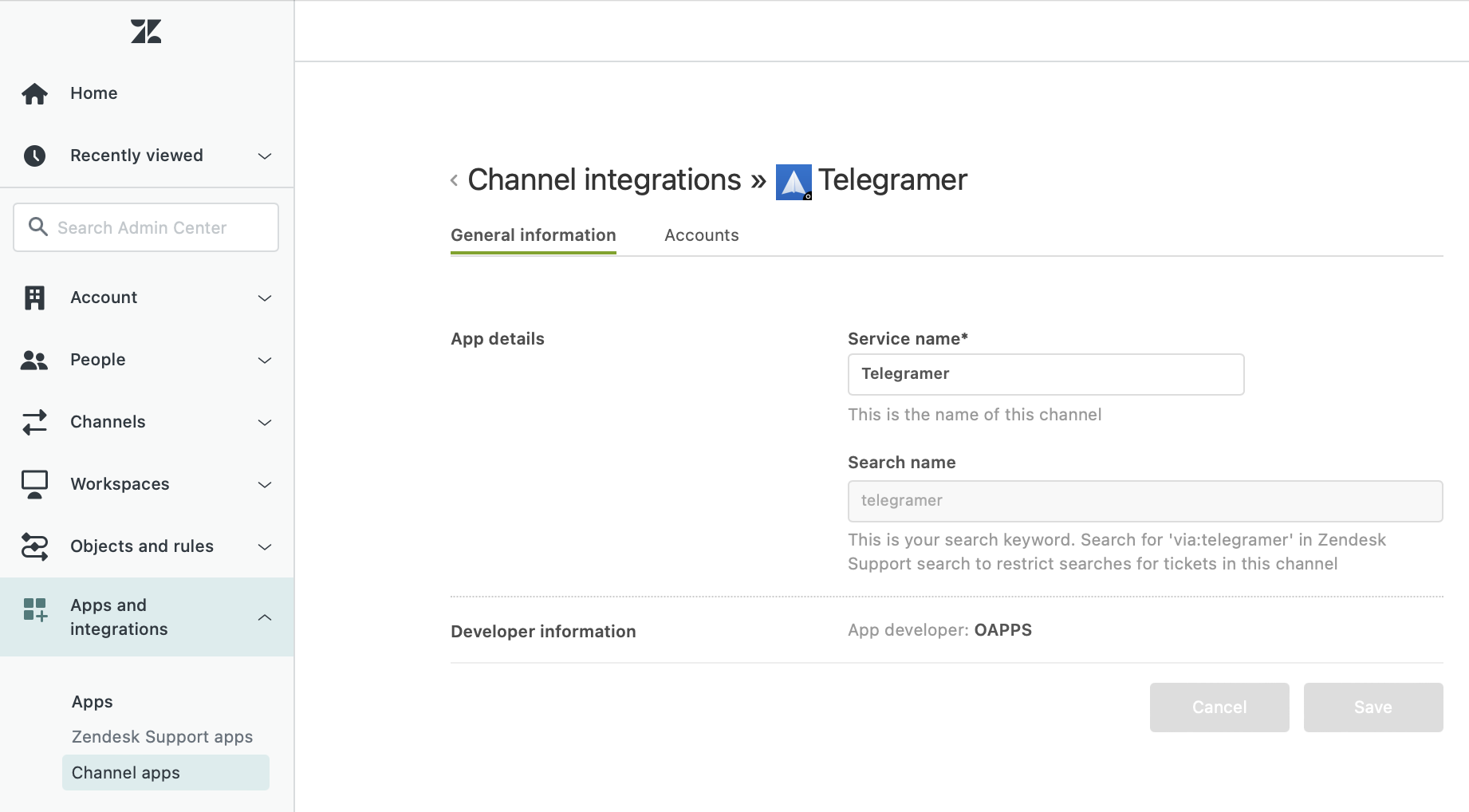 🔗 How to set up Telegram integration with Zendesk? – OAPPS for Zendesk